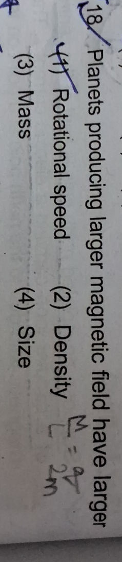 18. Planets producing larger magnetic field | StudyX