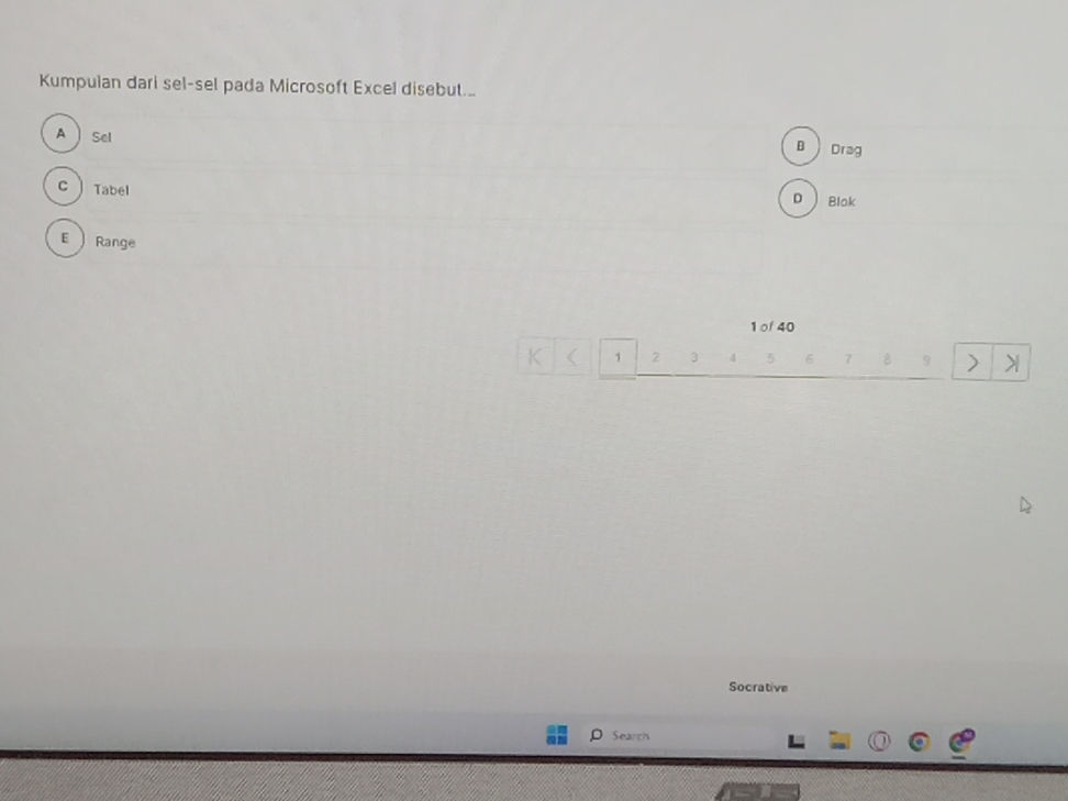 Kumpulan dari sel-sel pada Microsoft Excel | StudyX