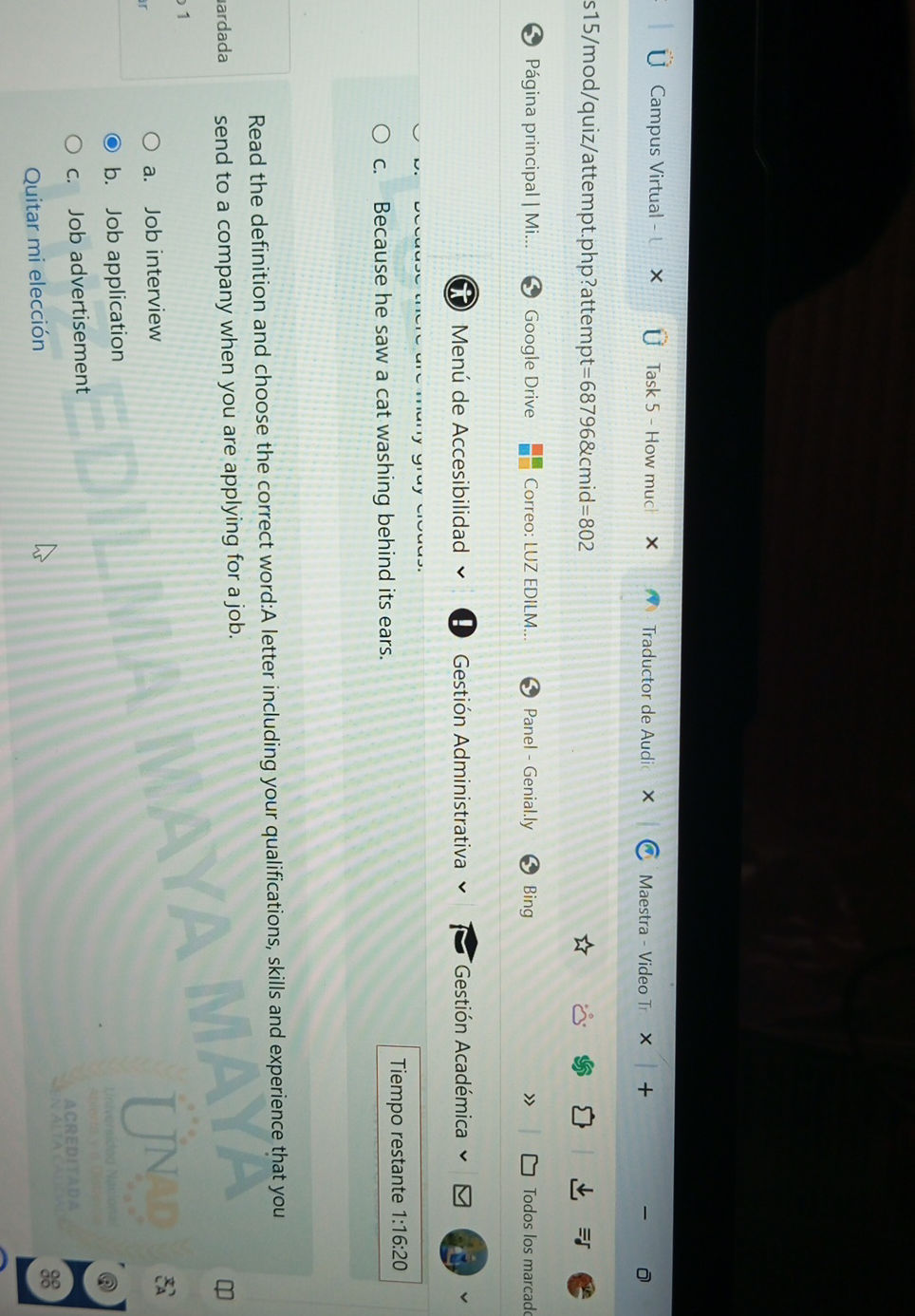 Read the definition and choose the correct | StudyX