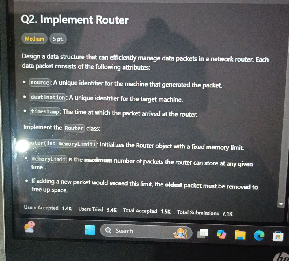 Q2. Implement Router Design a data | StudyX