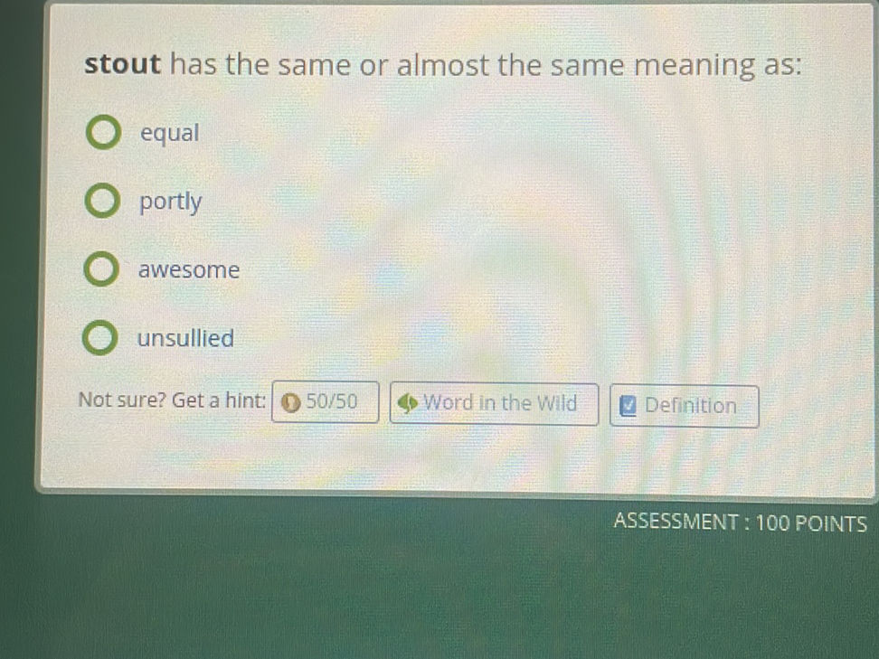 stout has the same or almost the same | StudyX