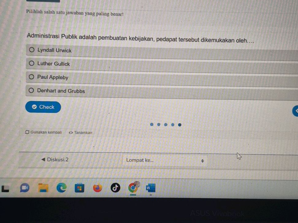 Pilihlah salah satu jawaban yang paling | StudyX
