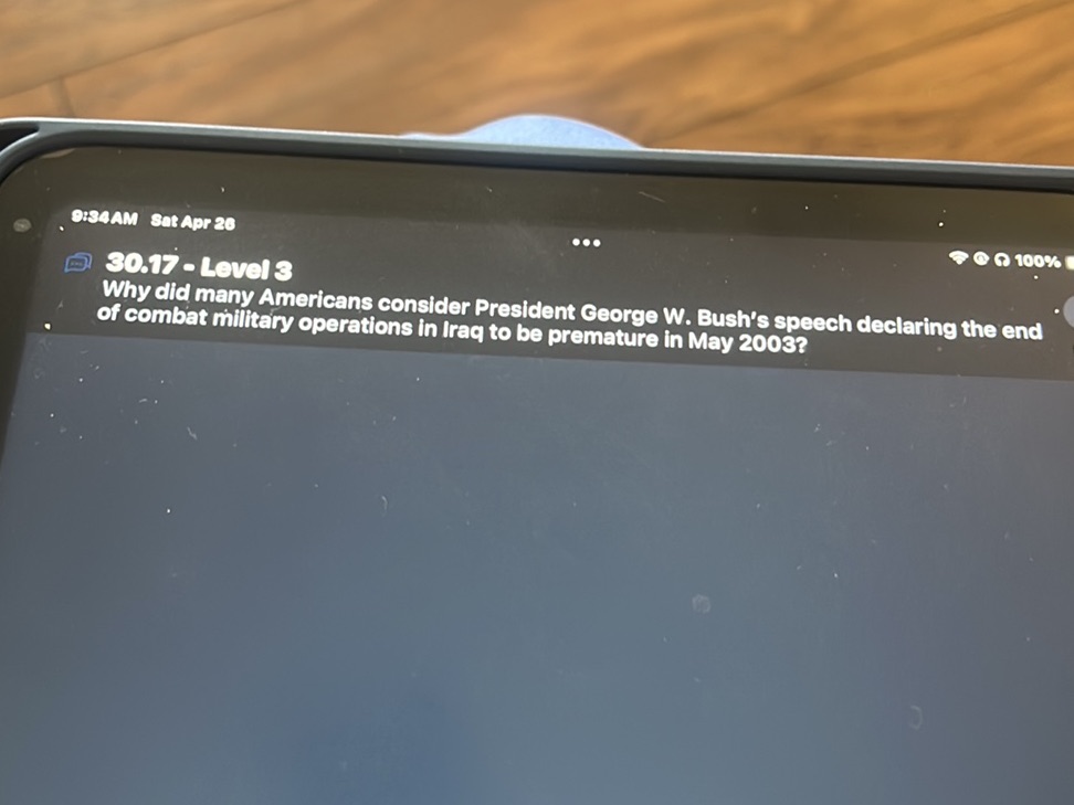 Why did many Americans consider President | StudyX