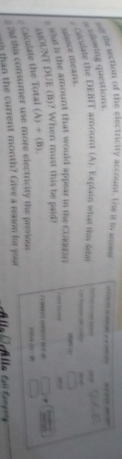 Calculate the DEBIT amount (A). Explain | StudyX