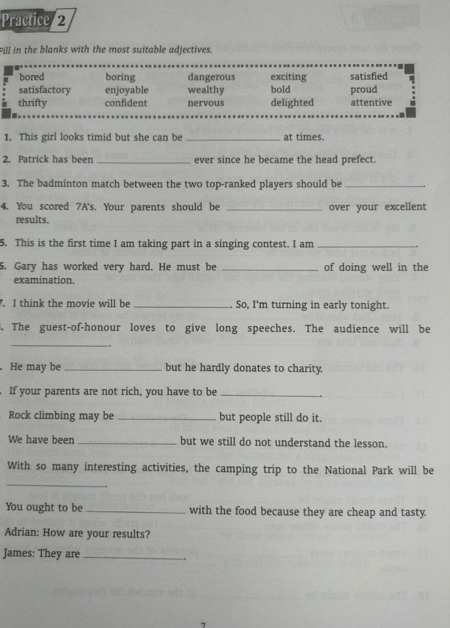 Fill in the blanks with the most suitable | StudyX