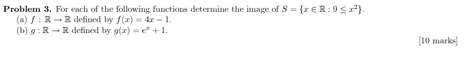 Problem 3. For each of the following | StudyX