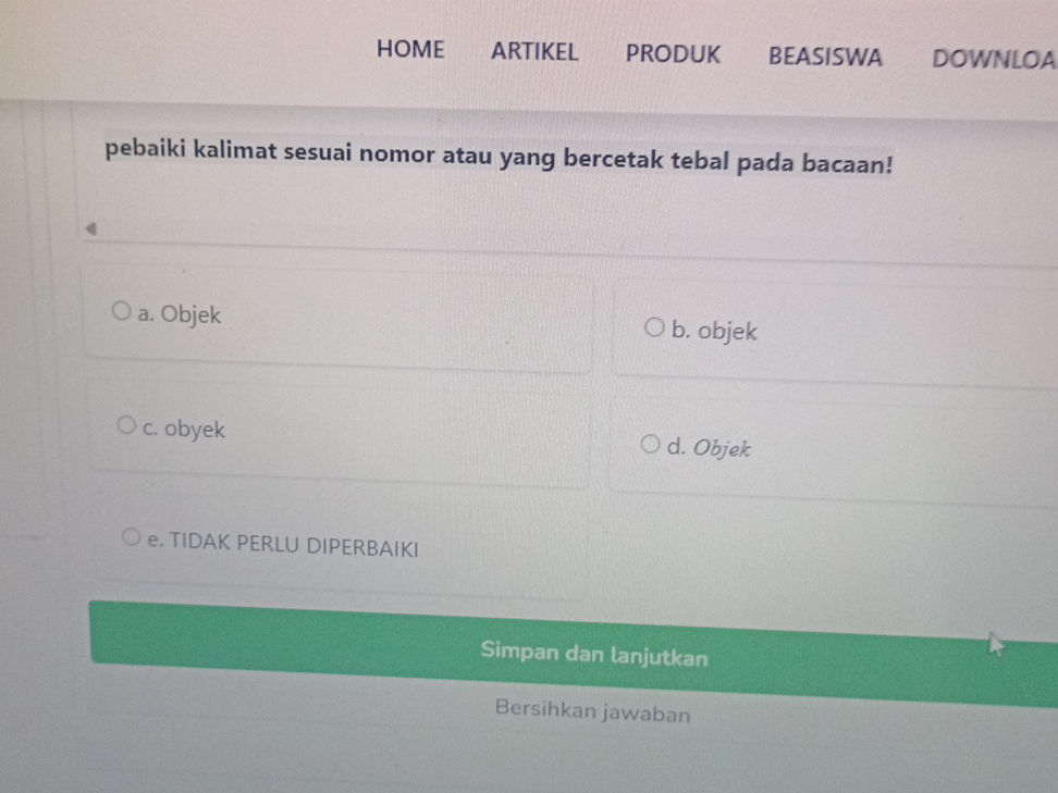 pebaiki kalimat sesuai nomor atau yang | StudyX