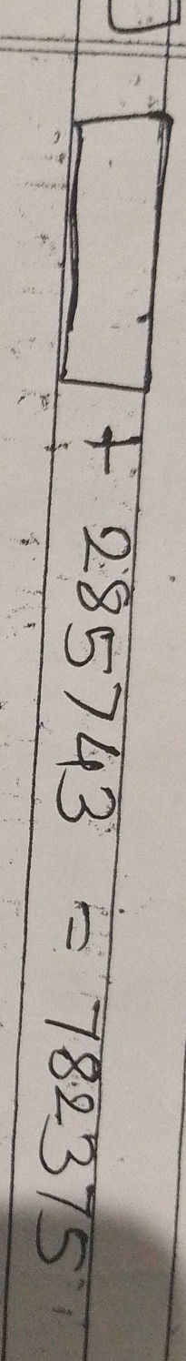 Addition problem: 285743 + 18235 | StudyX