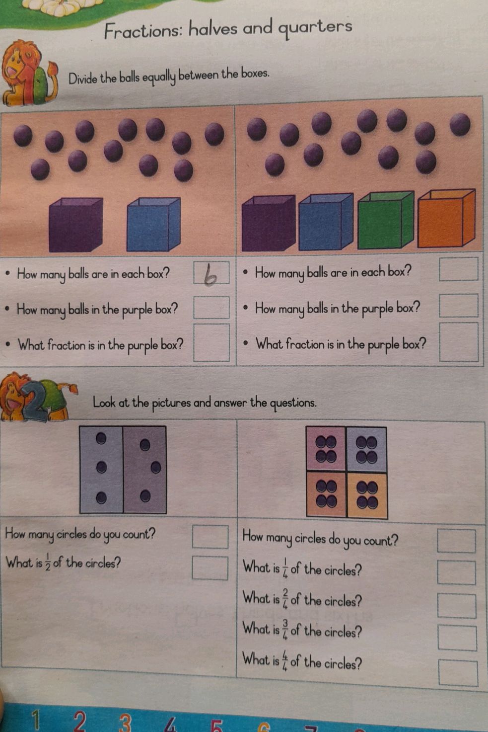 Divide the balls equally between the boxes. | StudyX