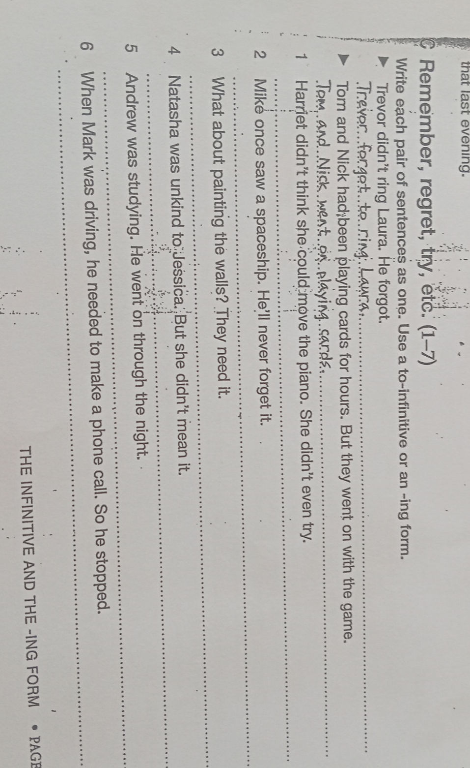 Write each pair of sentences as one. Use a | StudyX