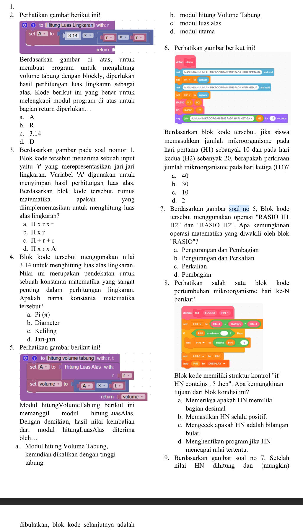 1. 2. Perhatikan gambar berikut ini! ``` | StudyX