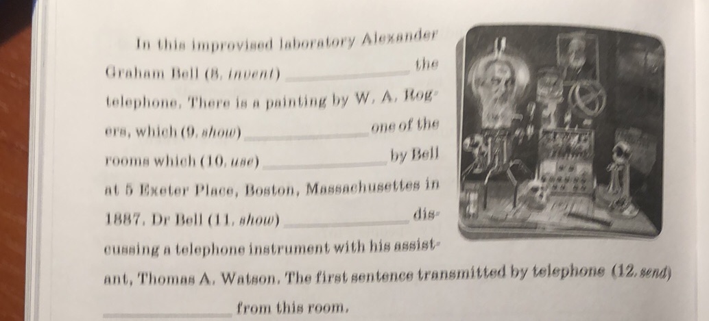 In this improvised laboratory Alexander | StudyX