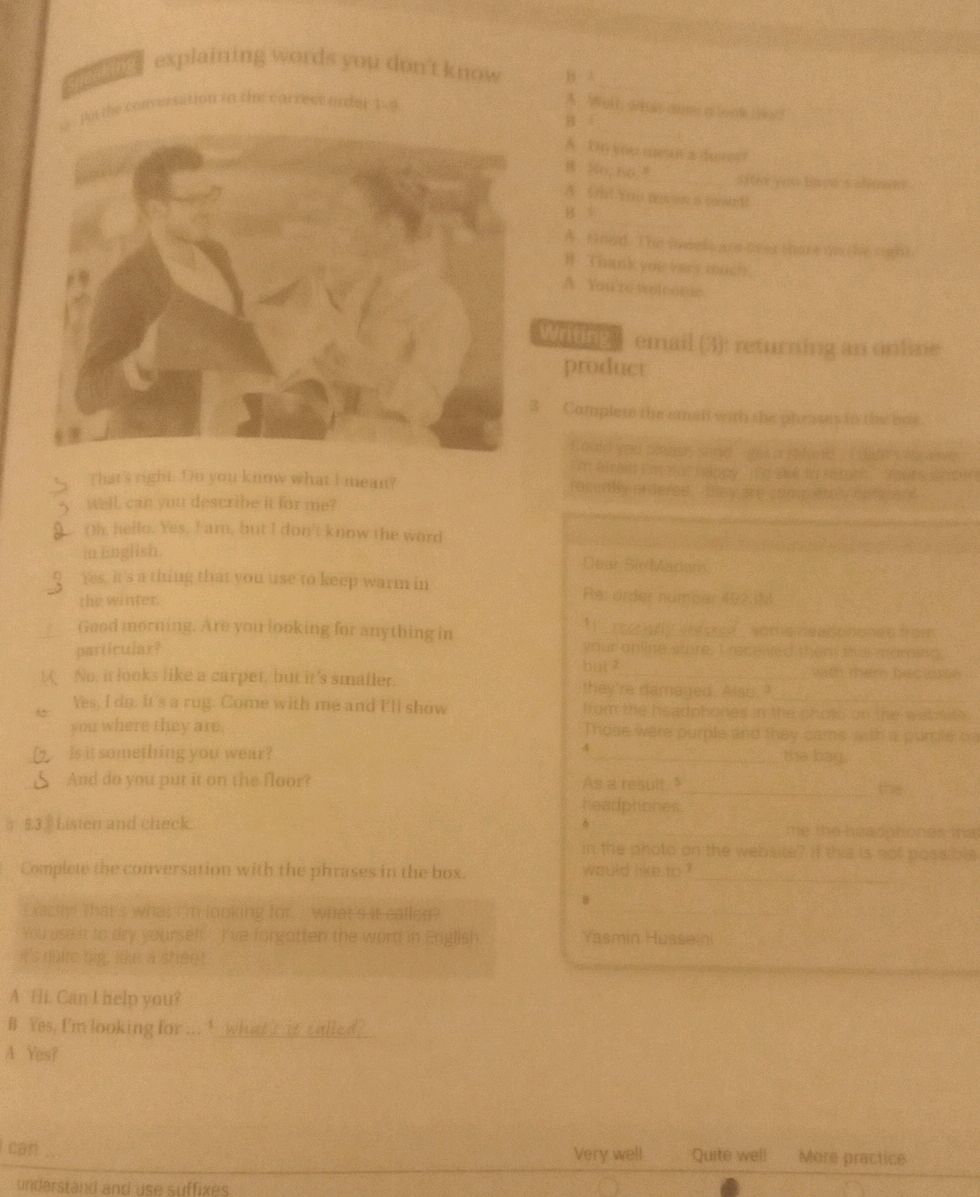 Complete the conversation with the phrases | StudyX