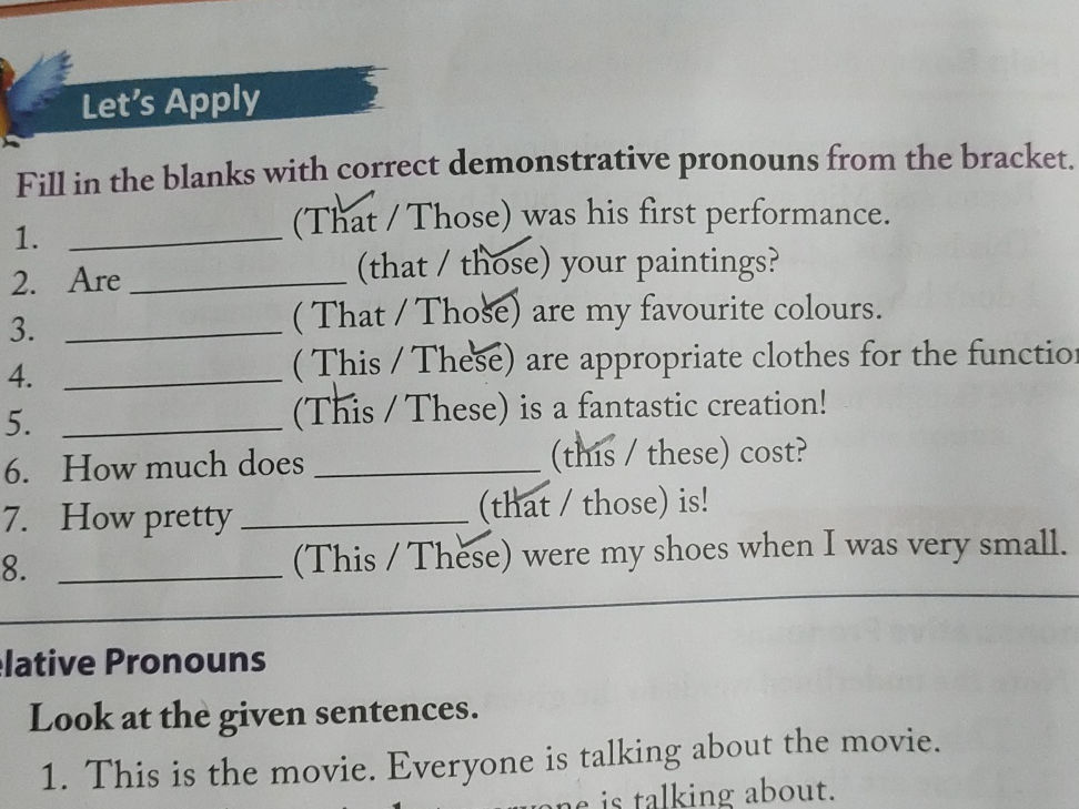 Fill in the blanks with correct | StudyX