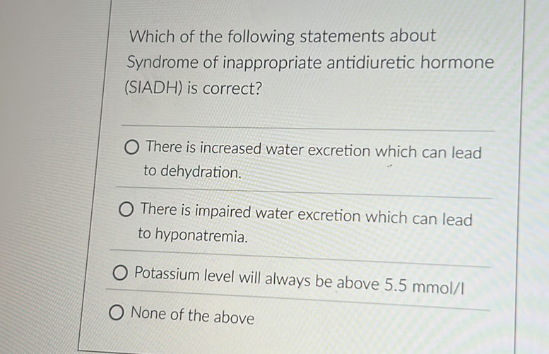 Which of the following statements about | StudyX
