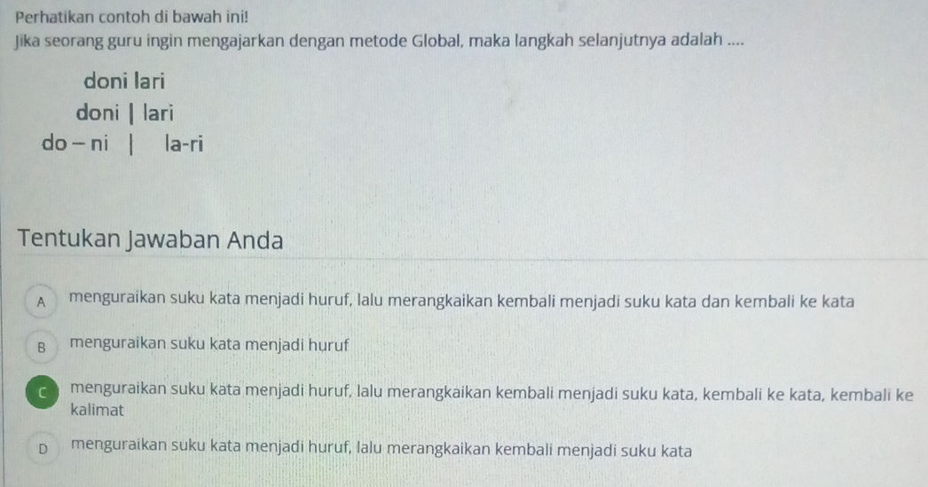 Perhatikan contoh di bawah ini! Jika seorang | StudyX