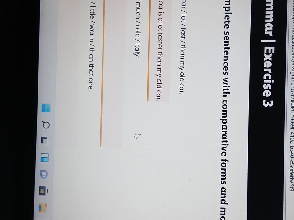 Complete sentences with comparative forms | StudyX