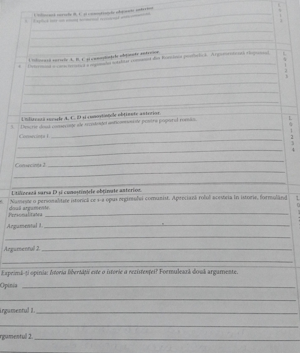 3. Explică intr-un enunt termenul rezistență | StudyX