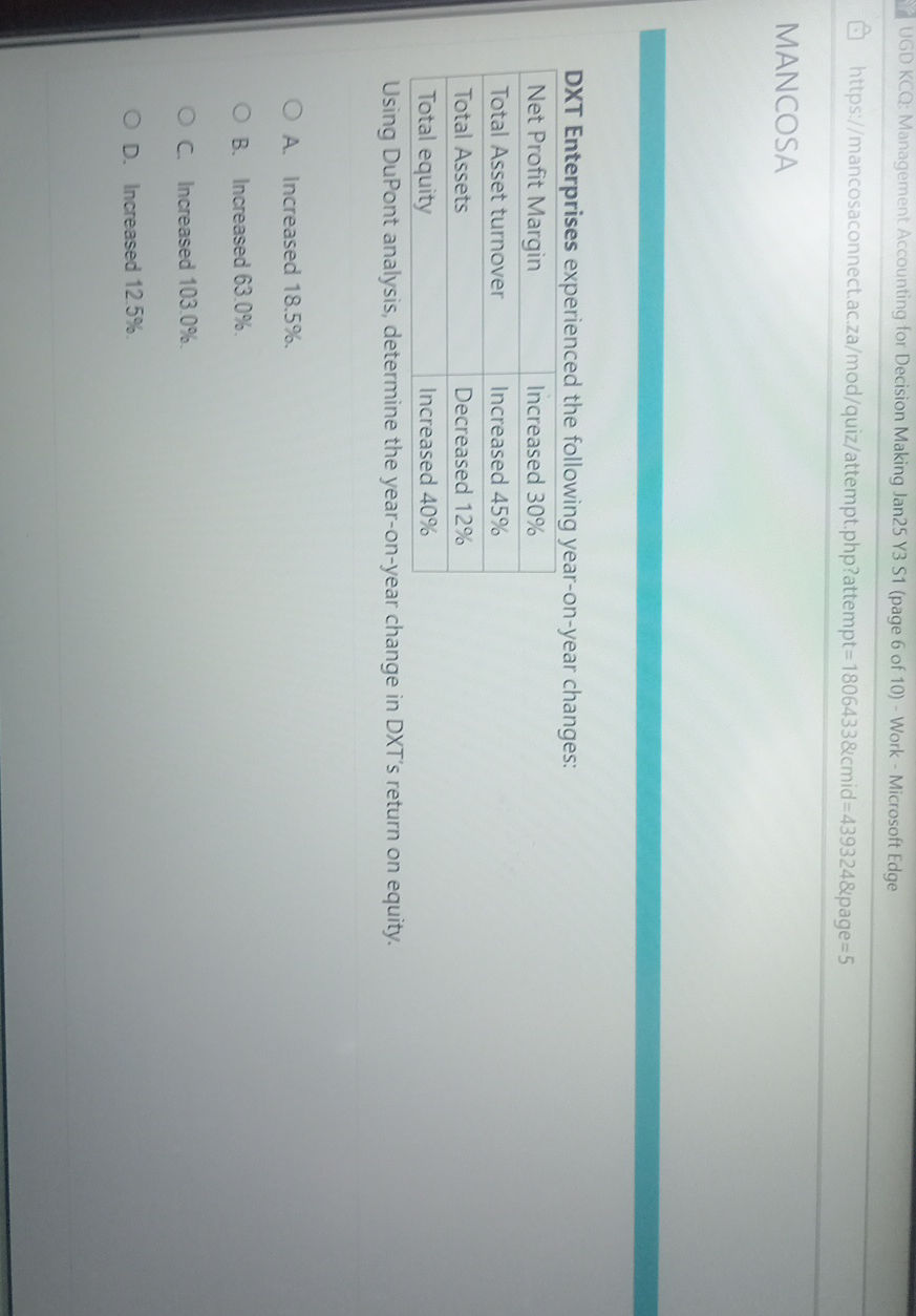 DXT Enterprises experienced the following | StudyX