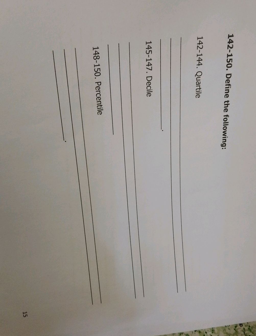 142-150. Define the following: 142-144. | StudyX