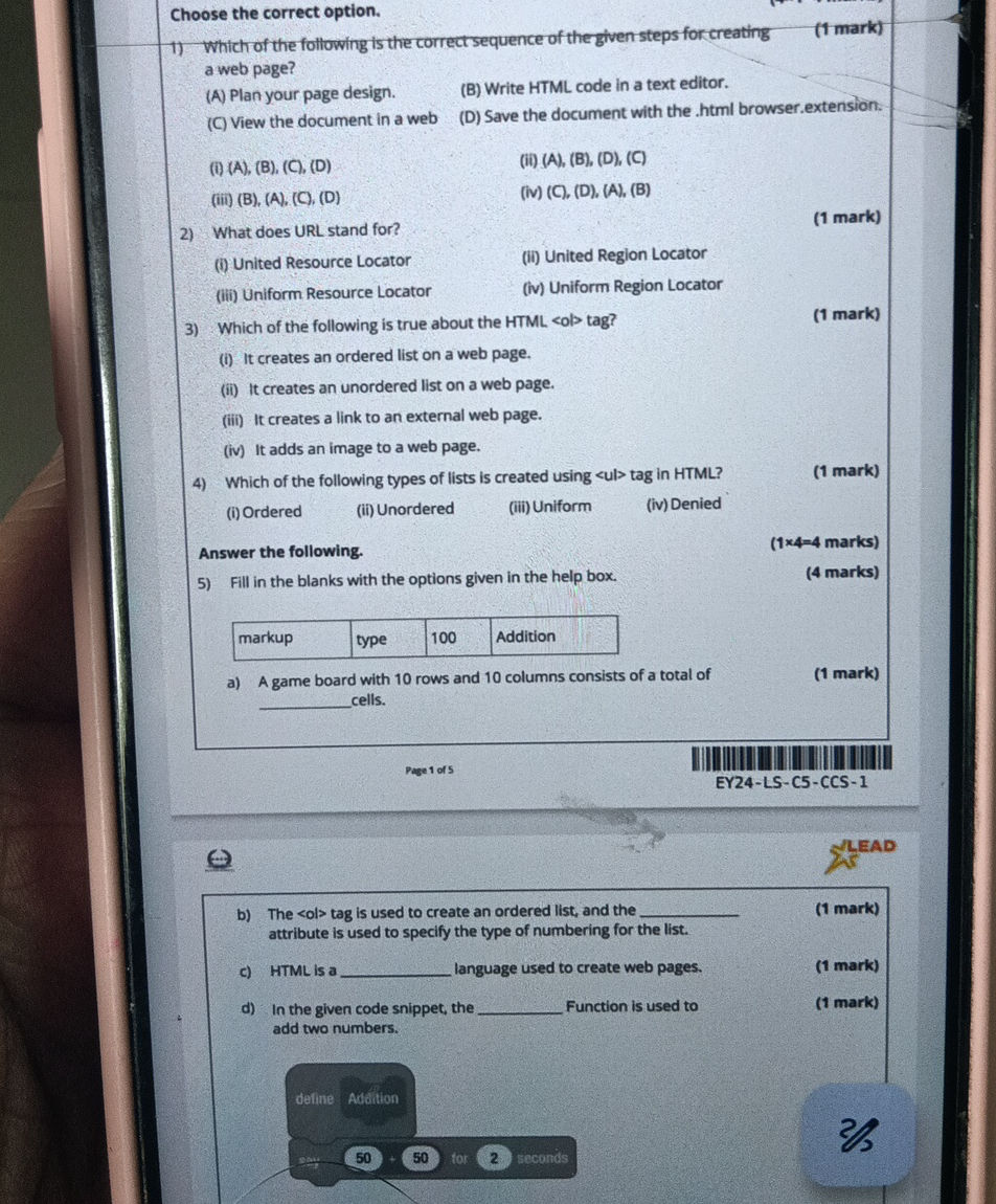 Choose the correct option. 1) Which of the | StudyX