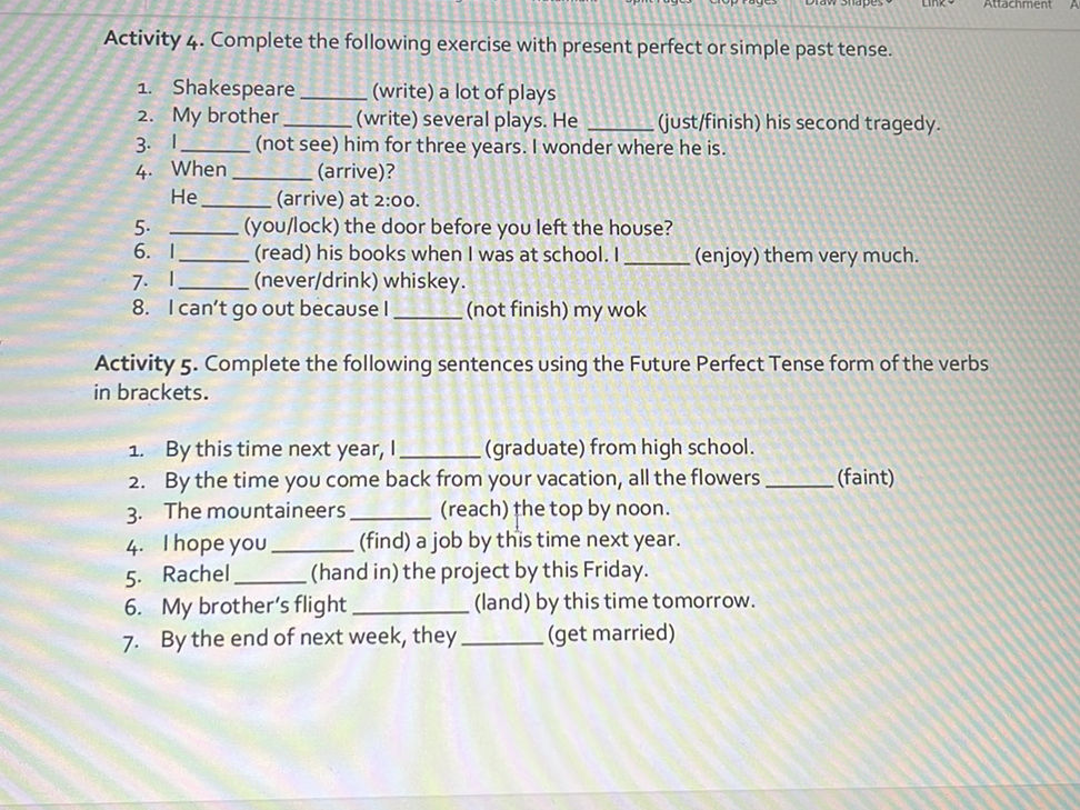 Activity 4. Complete the following exercise | StudyX