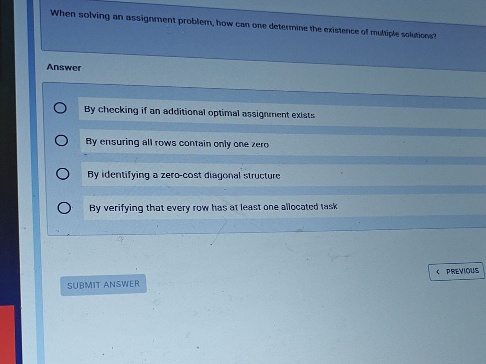 When solving an assignment problem, how can | StudyX