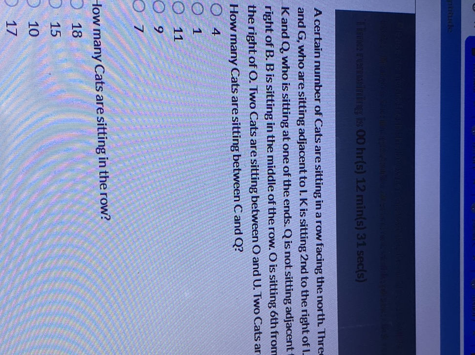 A certain number of Cats are sitting in a | StudyX