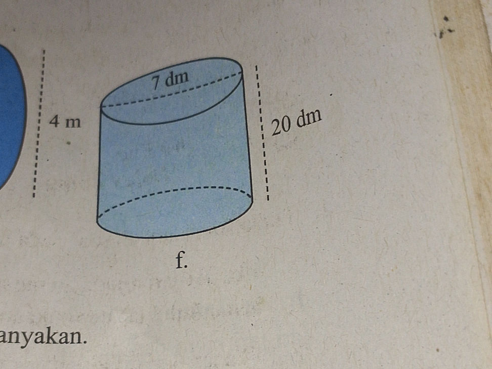 The image shows a 3D shape with dimensions | StudyX