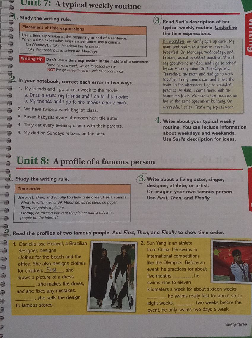 Read the profiles of two famous people. Add | StudyX