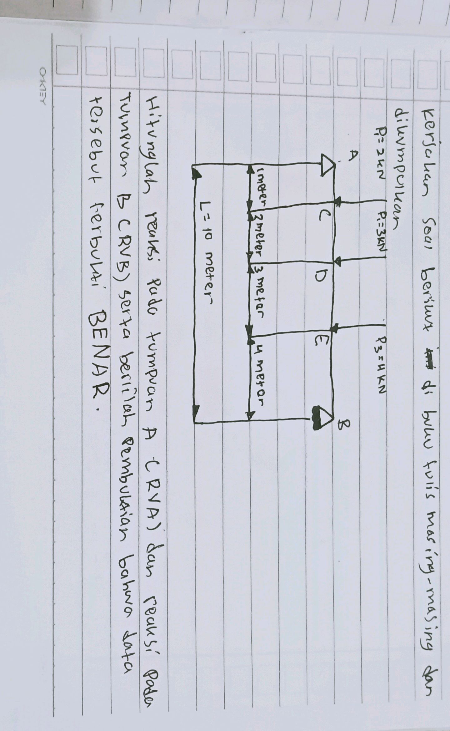 kerjakan soal berikut di buku tulis | StudyX