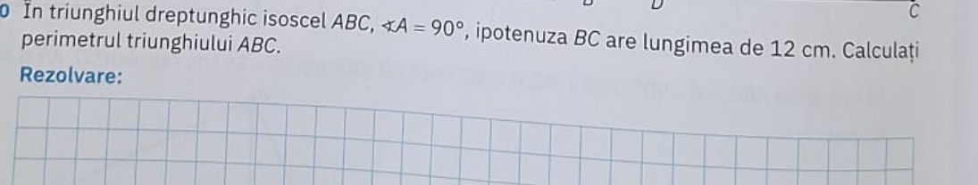 În triunghiul dreptunghic isoscel ABC, ∠A = | StudyX