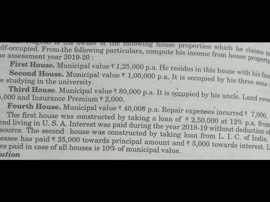From the following particulars, compute his | StudyX