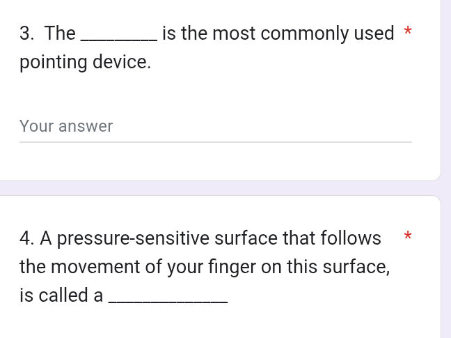 3. The ______ is the most commonly used * | StudyX