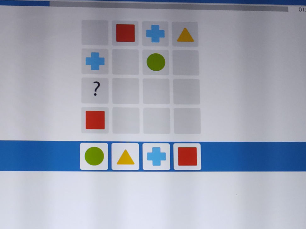 Identify the missing shape in the pattern. | StudyX