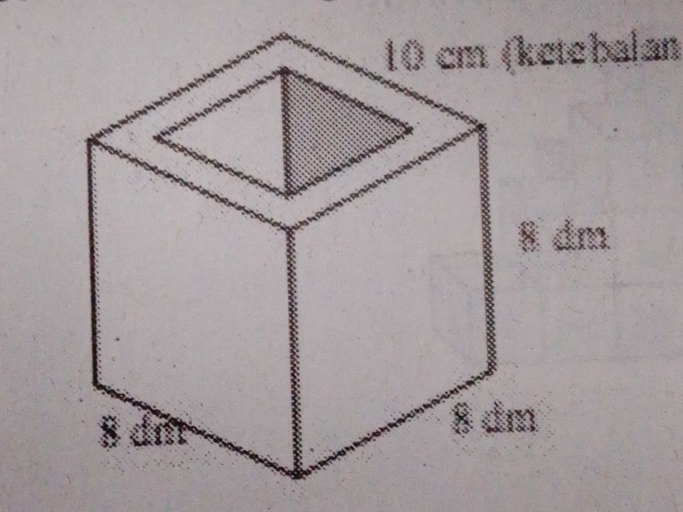 The image shows a 3D shape with dimensions | StudyX
