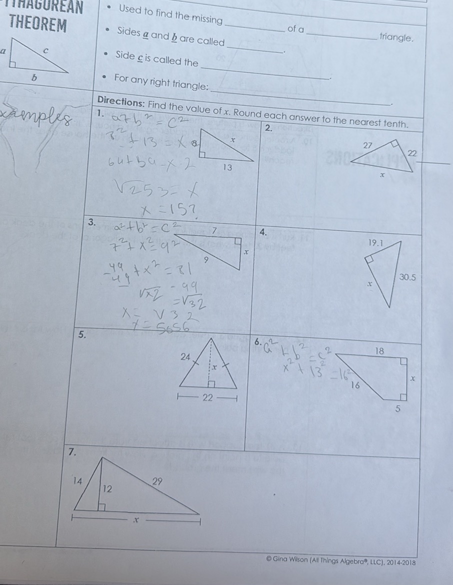 Directions: Find the value of x. Round each | StudyX
