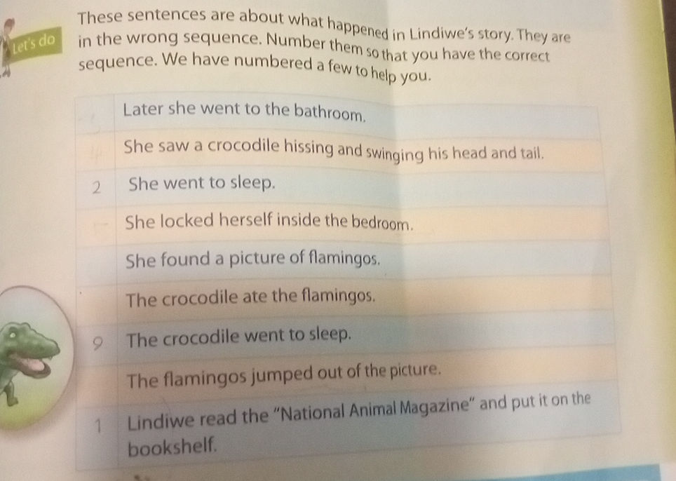 These sentences are about what happened in | StudyX