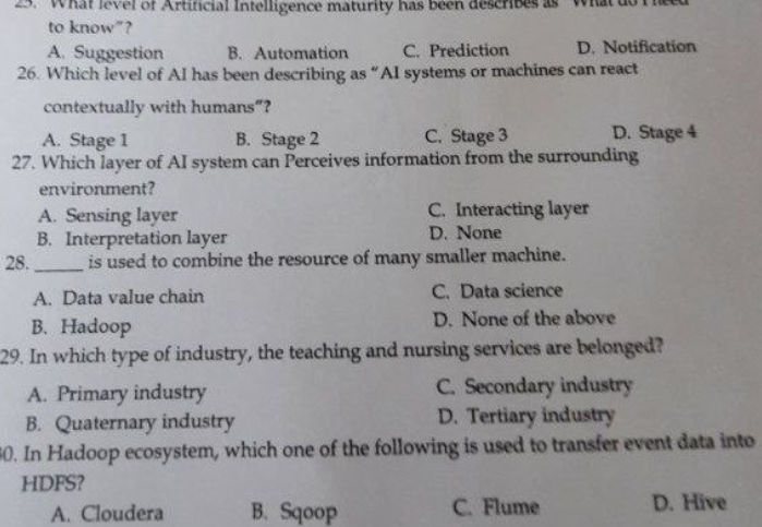 25. What level of Artificial Intelligence | StudyX