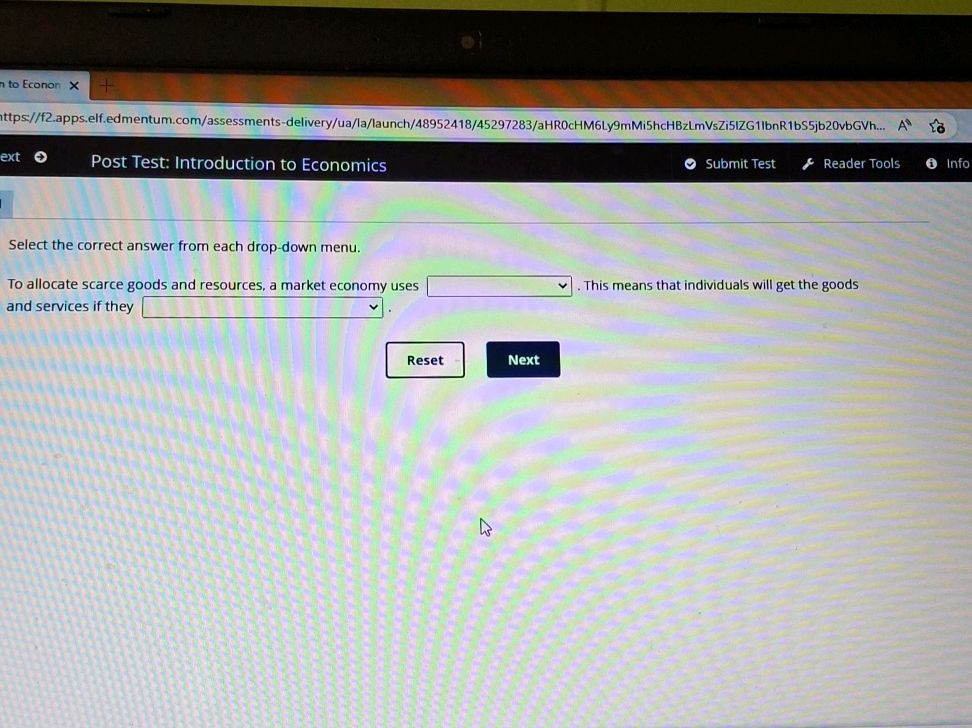 Select the correct answer from each | StudyX