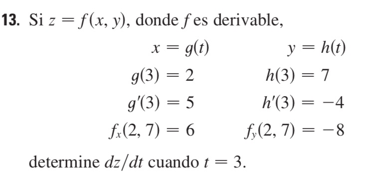 Si $z = f(x, y)$, donde $f$ es derivable, | StudyX
