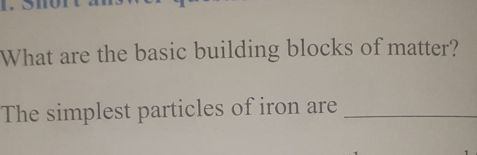 What are the basic building blocks of | StudyX