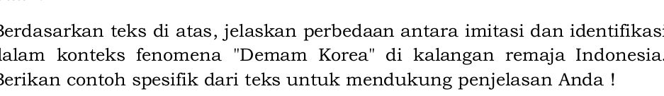 Berdasarkan teks di atas, jelaskan perbedaan | StudyX