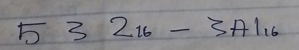 Hexadecimal subtraction: $532_{16} - | StudyX
