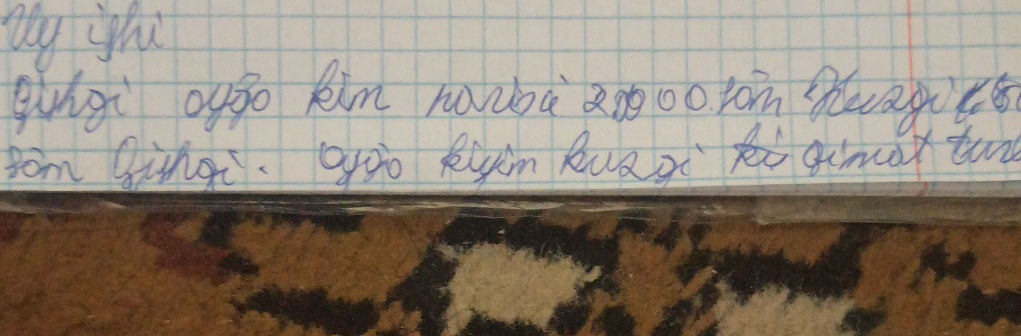 My ishi Qingi yoo kim norba 20000 tam uzgi f | StudyX