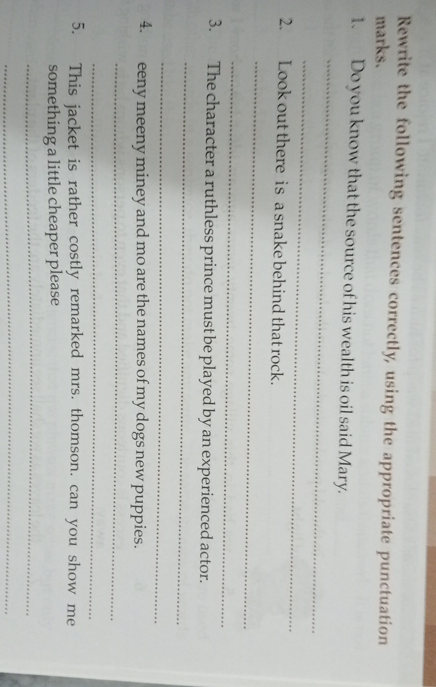 Rewrite the following sentences correctly, | StudyX