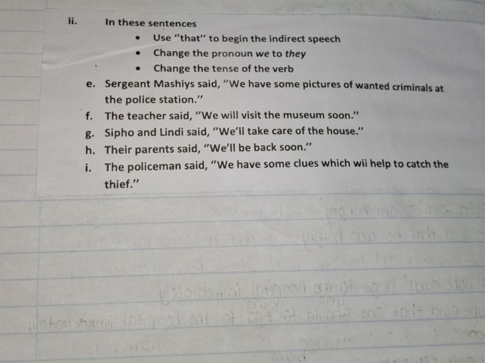 In these sentences * Use "that" to begin | StudyX