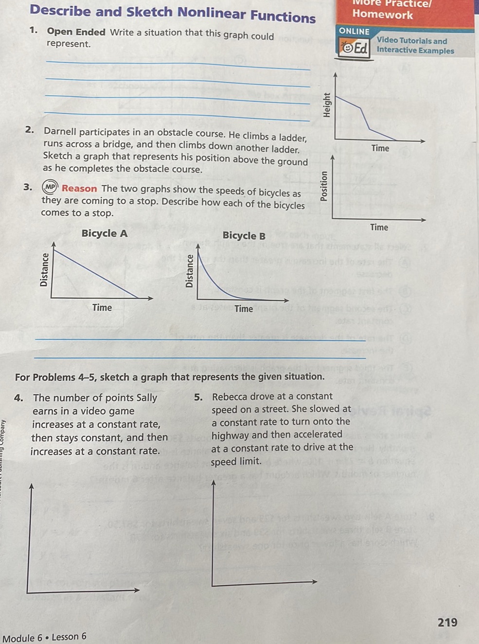 1. Open Ended Write a situation that this | StudyX