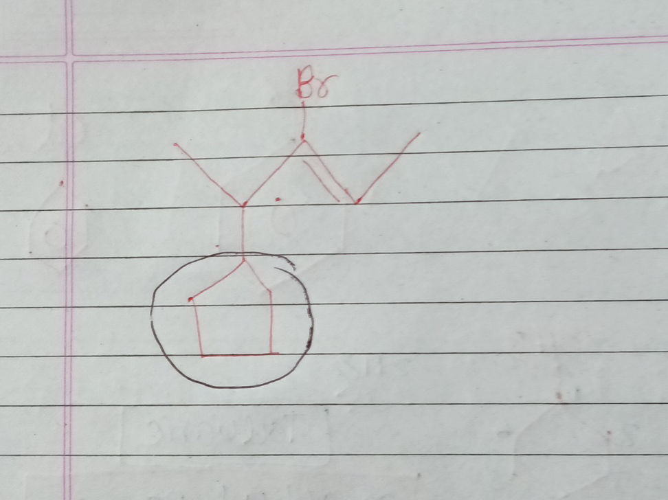 The image shows a chemical structure. The | StudyX