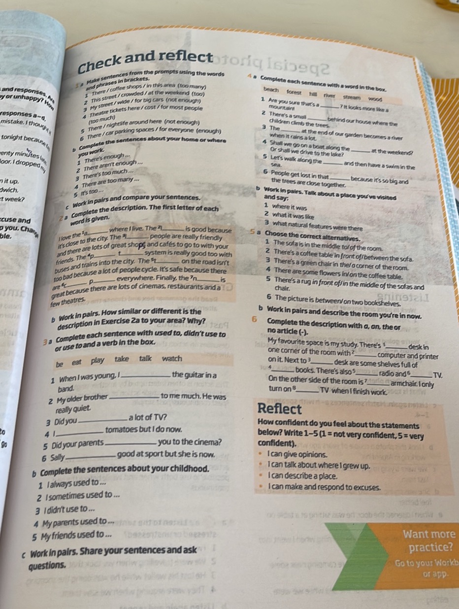 1. Make sentences from the prompts using | StudyX